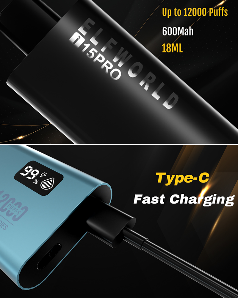 ELFWORLD PRO DISPOSABLE VAPE (12000 PUFFS / 18ML) - Linkvan